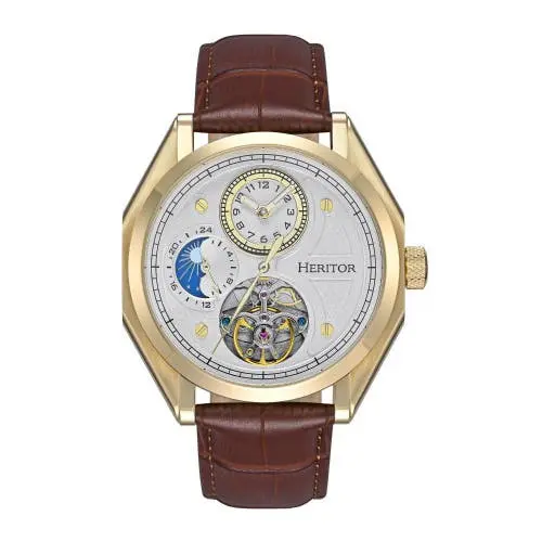 HERITOR AUTOMATIC Antoni 24 Hour Watch - Gold