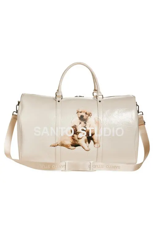 SANTO STUDIO Twitch Stenberg Ivory Duffle Bag