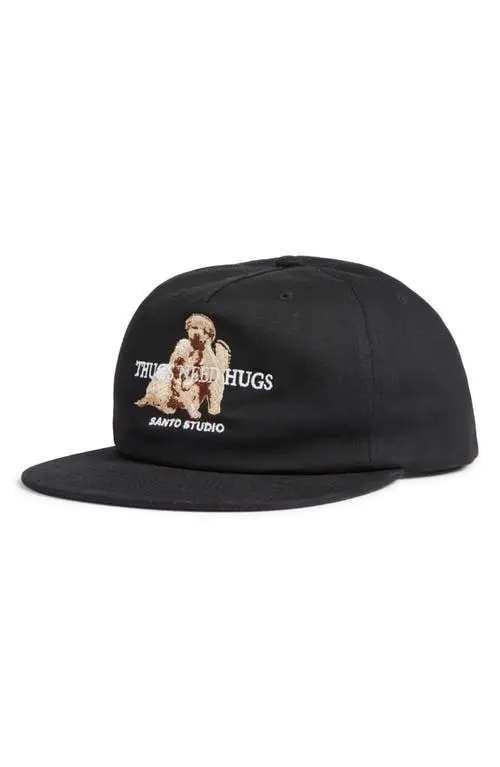 SANTO STUDIO Thugs Need Hugs Baseball Cap - Black