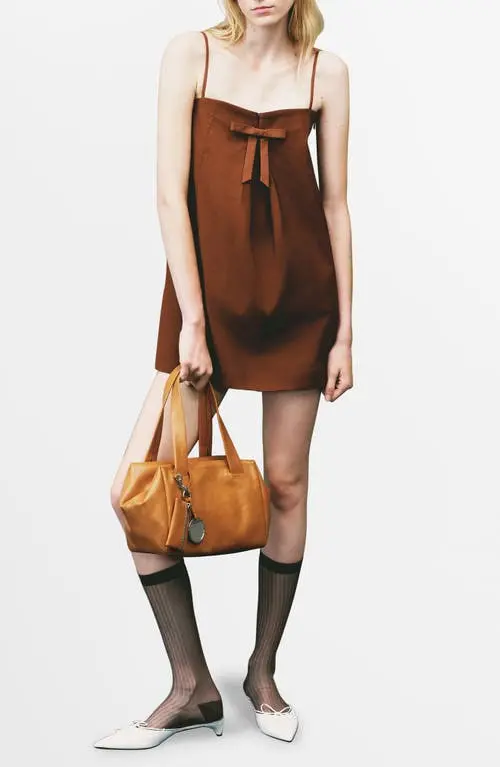 Mango Bow Mini Dress