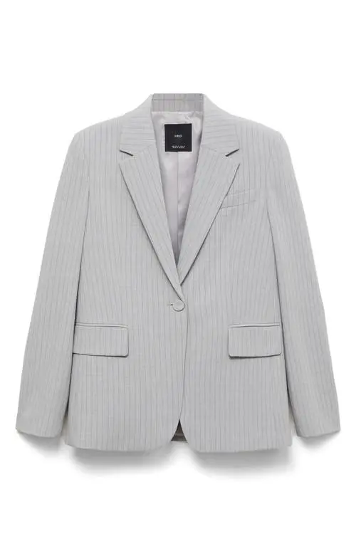 Mango Pinstripe Suit Jacket