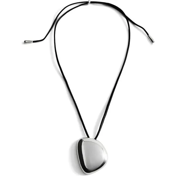 Mango Pendant Slider Necklace - Silver