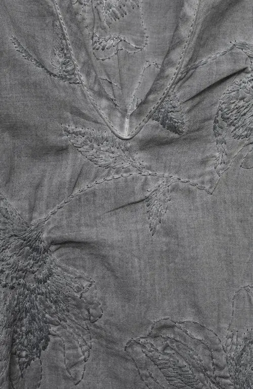 Mango Overdyed Embroidered Cotton Nightgown