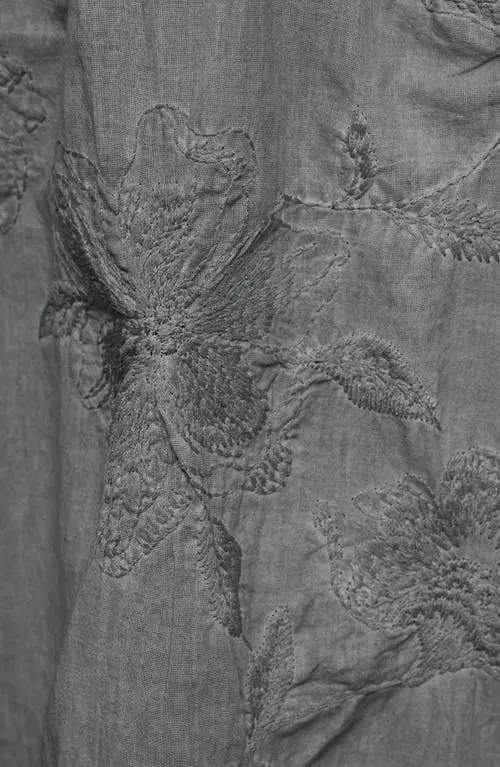 Mango Overdyed Embroidered Cotton Nightgown