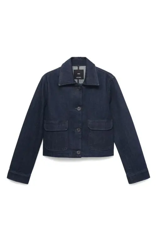 Mango Cropped Denim Jacket