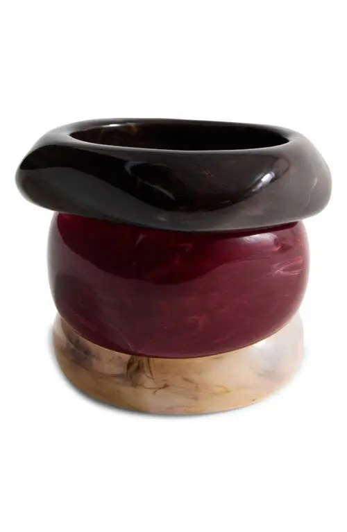 Mango Set Of Three Bangles - Red