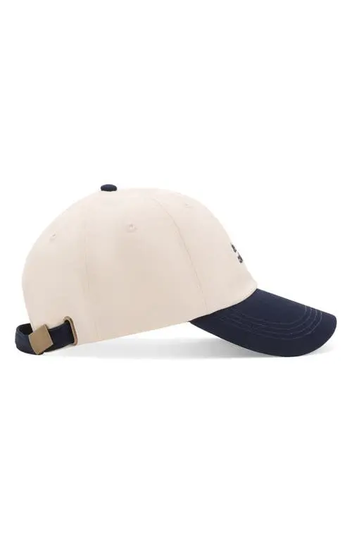 Mango Embroidered Message Adjustable Baseball Cap - Navy