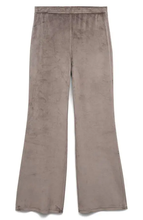 Mango Soft Touch Velour Pajama Pants