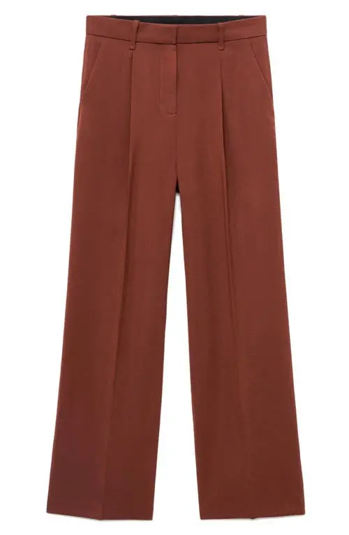 Mango Modal Blend Straight-leg Trousers