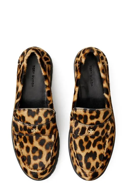 Tory Burch Classic Calf Hair Platform Lug Sole Loafer - Classic Leopard