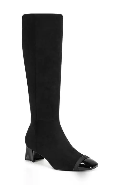 Karl Lagerfeld Paris Shivon Knee High Cap Toe Boots