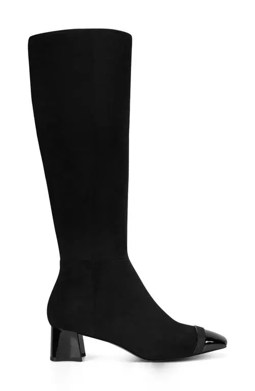 Karl Lagerfeld Paris Shivon Knee High Cap Toe Boots