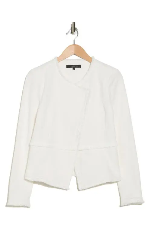 Amanda & Chelsea Fringe Tweed Moto Jacket