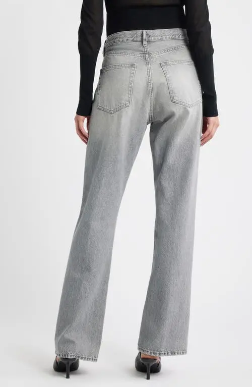 FRAME The Vertical High-waist Relaxed Straight-leg Jeans