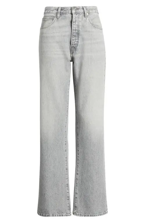 FRAME The Vertical High-waist Relaxed Straight-leg Jeans