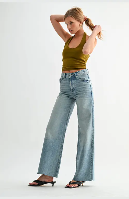 JEMINA DENIM Beach-to-bar Wide Leg Pant