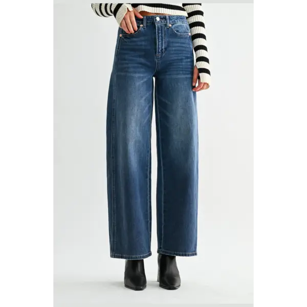 JEMINA DENIM High-rise Balloon Pants