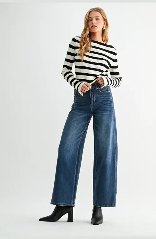 JEMINA DENIM High-rise Balloon Pants