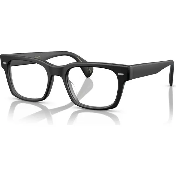 Oliver Spencer 51mm Square Optical Glasses - Black