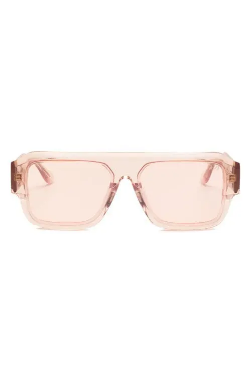 Dezi Miami 56mm Flat Top Sunglasses - Crystal Pink