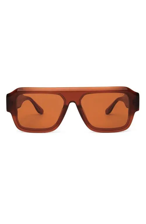 Dezi Miami 56mm Flat Top Sunglasses - Miami Caramel/amber