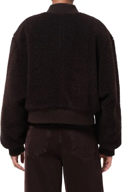 AGOLDE Iona Skye Faux Shearling Bomber Jacket