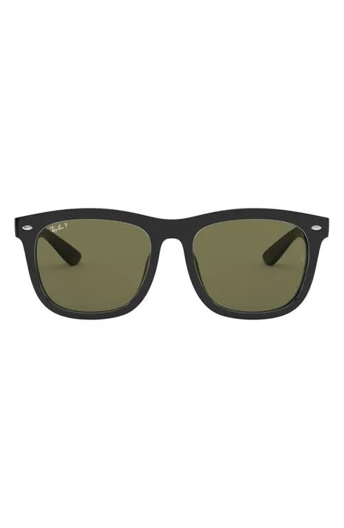 Ray-ban 57mm Polarized Square Sunglasses - Black/green