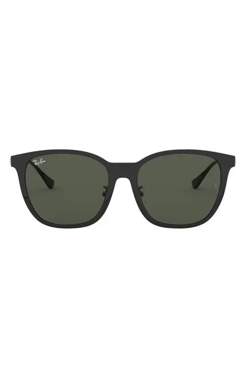 Ray-ban Square Sunglasses - Black/dark Green