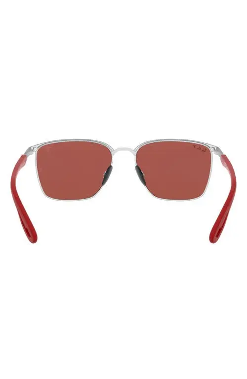 Ray-ban Polarized Mirrored Square Sunglasses