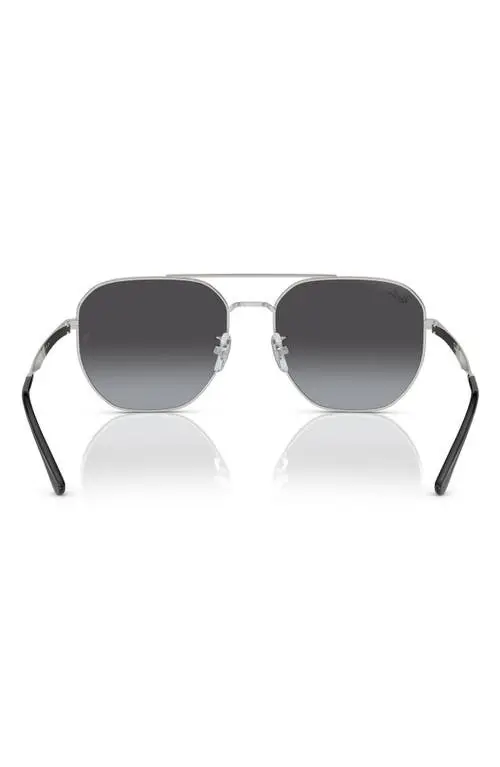 Ray-ban 59mm Gradient Square Sunglasses - Silver/grey Gradient
