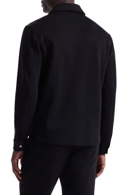 Bugatchi Soft Touch Snap-up Shirt - Black