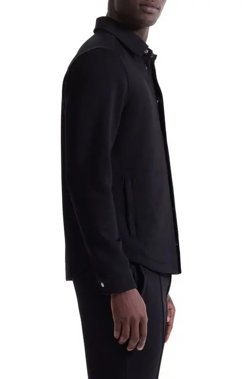 Bugatchi Soft Touch Snap-up Shirt - Black