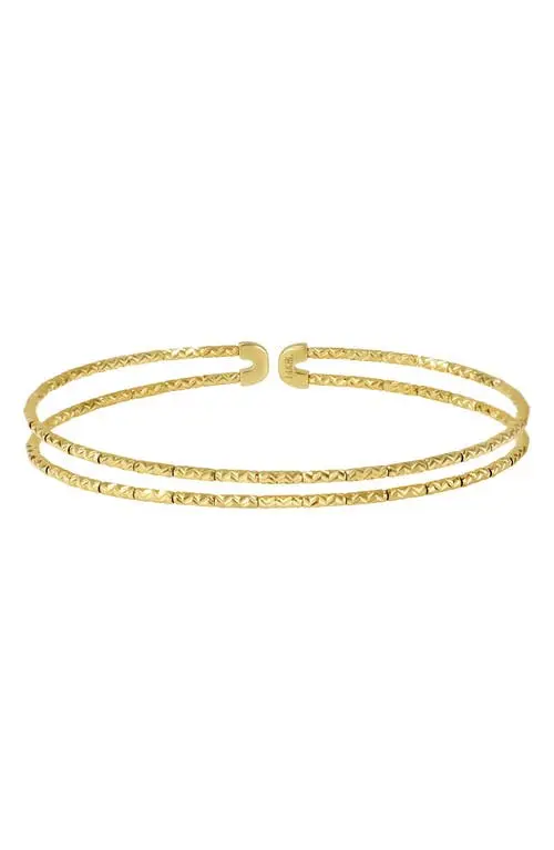 Bony Levy 14k Gold Textured Cuff Bracelet - 14k Yellow Gold