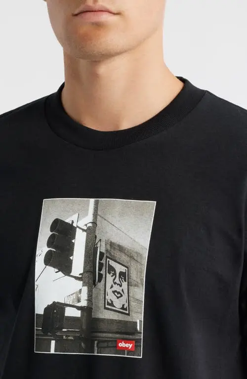 Obey Los Angeles Photo Graphic T-shirt