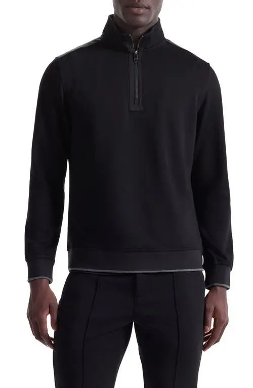 Bugatchi Soft Touch Quarter Zip Pullover