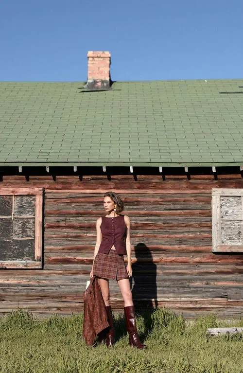 Avec Les Filles Faux Suede Vest