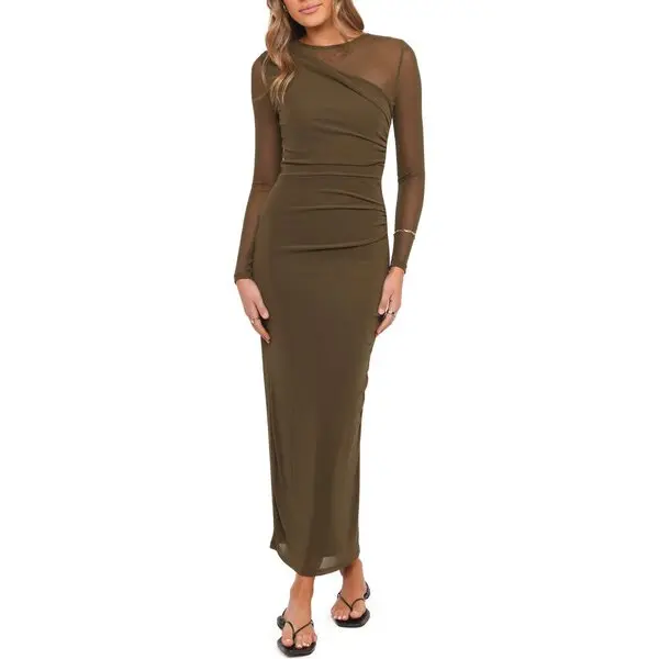 PETAL & PUP Tormund Long Sleeve Sheath Dress