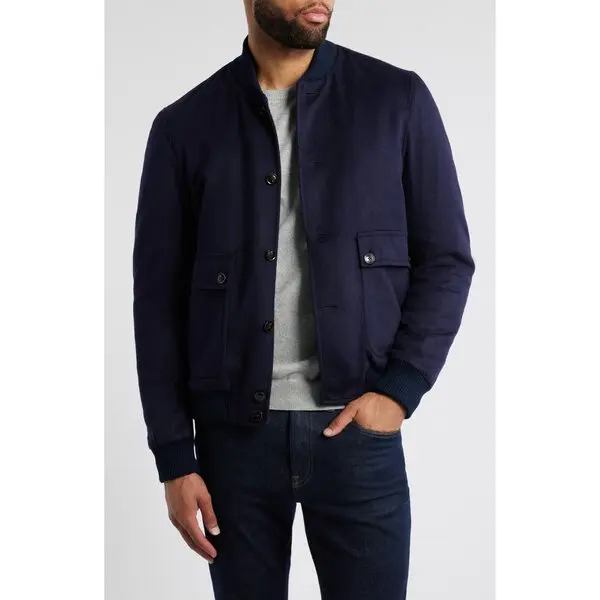 Zanella Silk & Cashmere Bomber Jacket