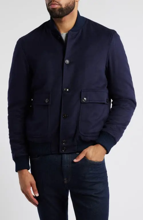 Zanella Silk & Cashmere Bomber Jacket
