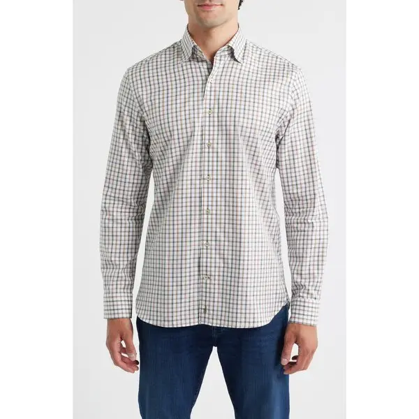 Johnnie-o Chiles Check Cotton Button-down Shirt - Forest
