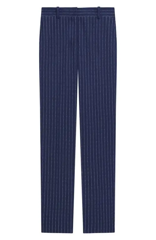 Theory Pinstripe Slim Fit Trousers
