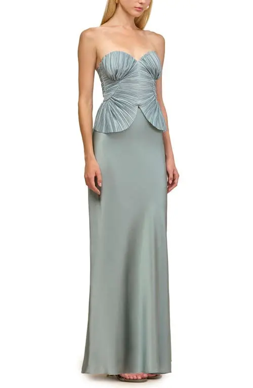Cult Gaia Chantel Stretch Silk Bias Cut Skirt - Celadon
