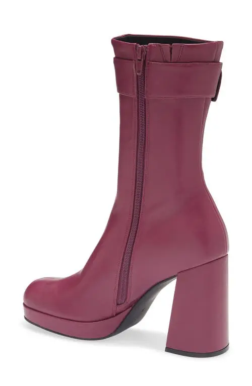 Jeffrey Campbell Bratty Block Heel Bootie - Magenta