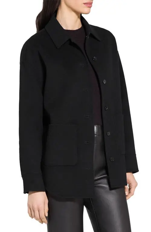 Theory Wool & Cashmere Shirt Jacket