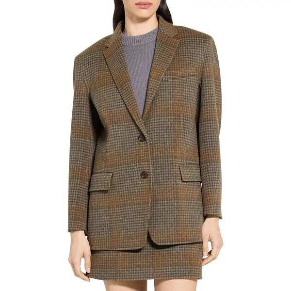 Theory Wool And Cashmere Oversized Blazer