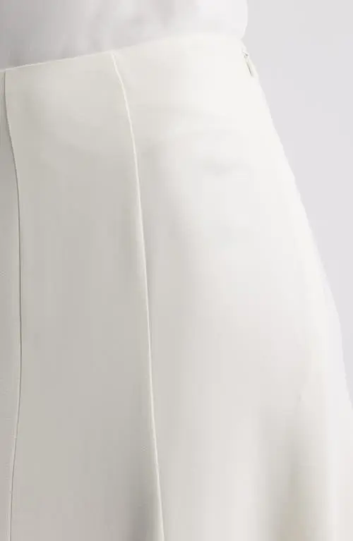 Nordstrom Seamed Layered Midi Skirt - Ivory Tofu