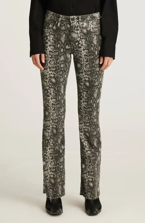 MAVI Vicky Snake Print Bootcut Jeans
