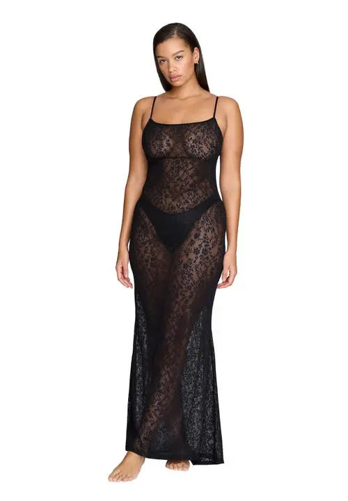 CUUP Long Slip Dress - Black