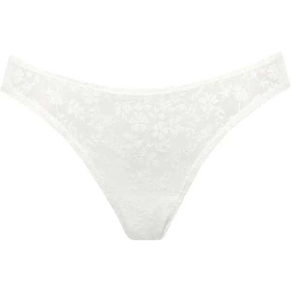 CUUP Bikini Bottom With Botanical Lace - Salt