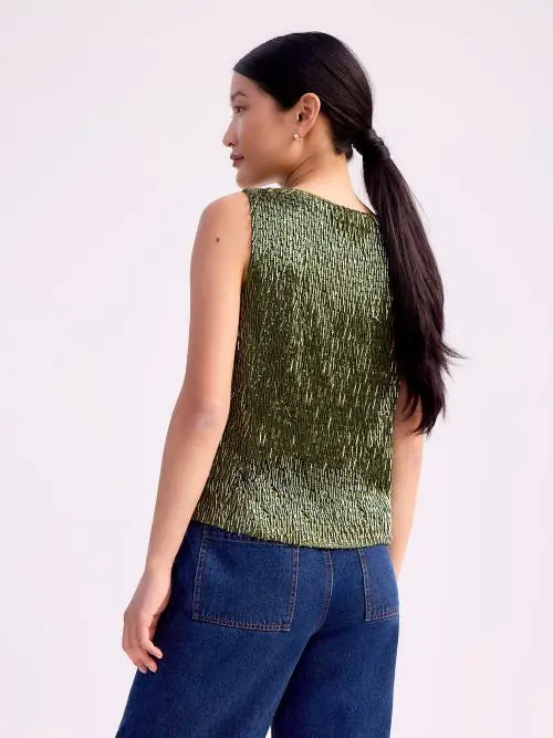RO&ZO Sequin Shell Tank Top